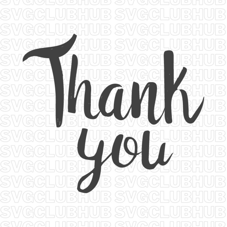 Thank You SVG, Thank You SVG, Thank You Clipart, Thank You Vector File ...