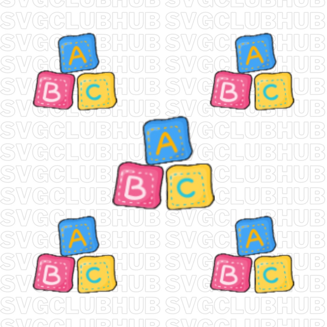 Blocks SVG, Blocks Toy SVG, Blocks Clipart, Blocks Vector File, Blocks ...