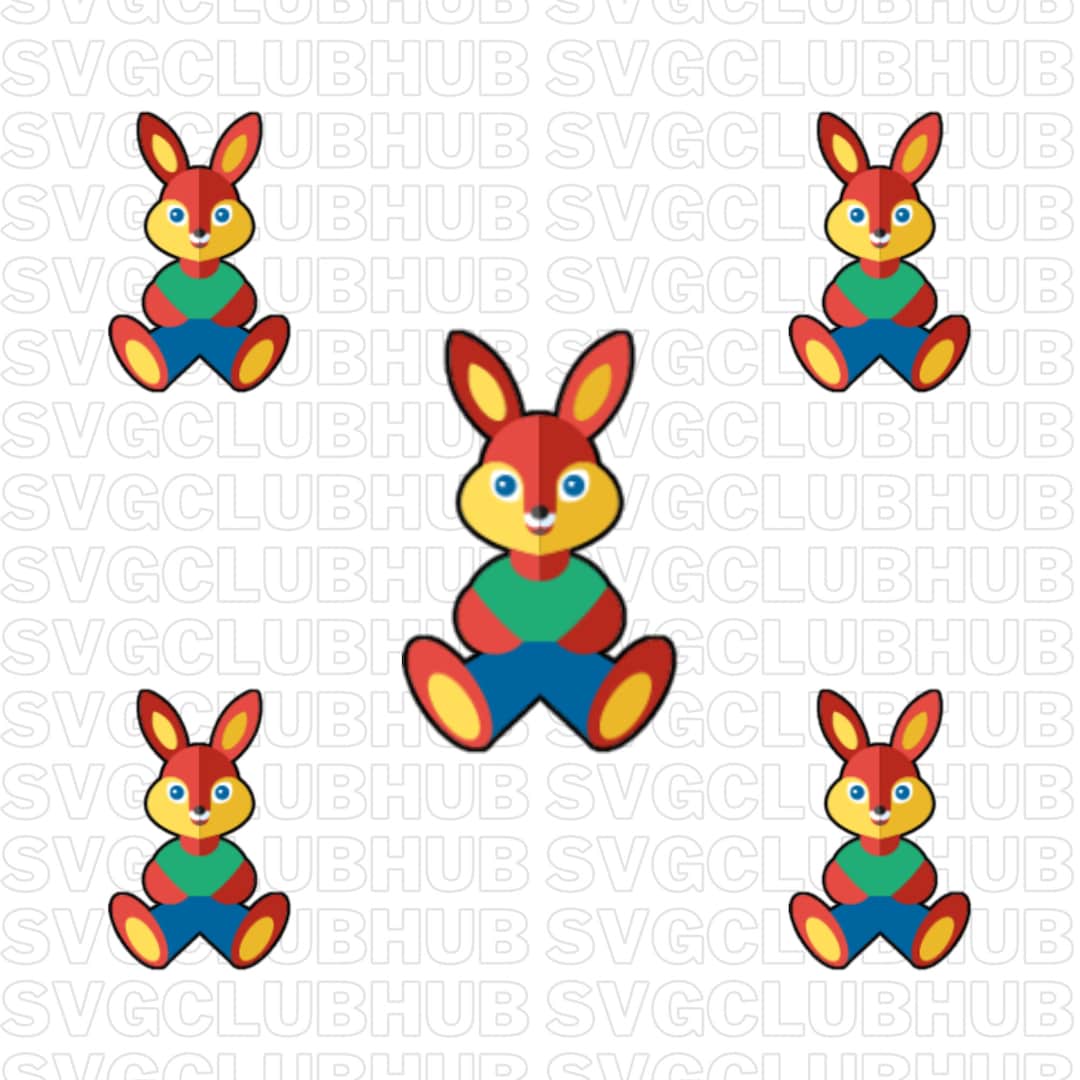 Rabbit SVG, Rabbit Toy SVG, Rabbit Clipart, Rabbit Vector File, Rabbit ...