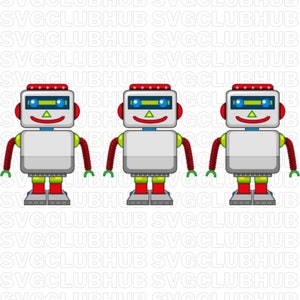 Robot SVG, Robot Toy SVG, Robot Clipart, Robot Vector File, Robot Cut ...