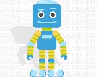 Robot SVG, Robot Toy SVG, Robot Clipart, Robot Vector File, Robot Cut ...