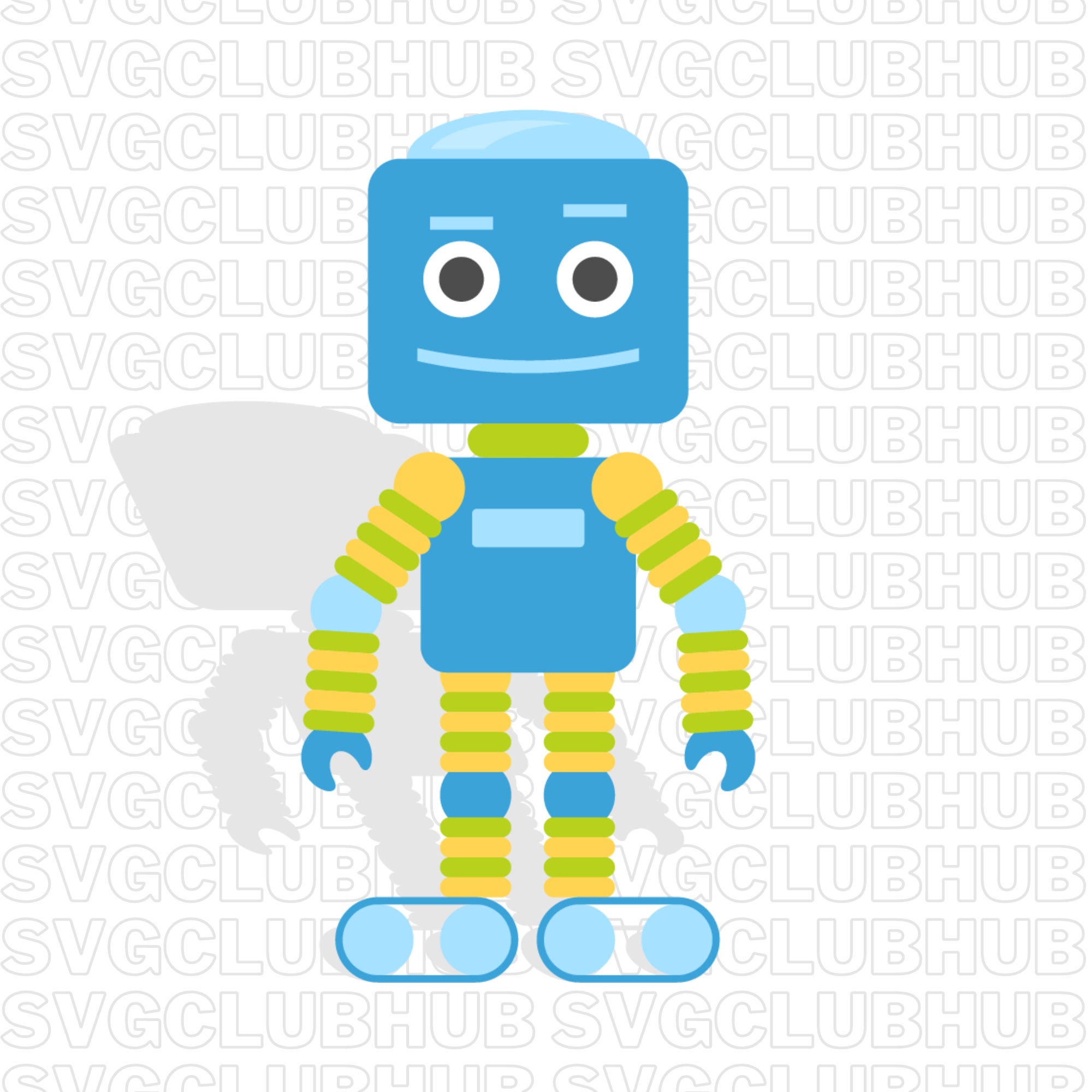 Robot SVG, Robot Toy SVG, Robot Clipart, Robot Vector File, Robot Cut ...