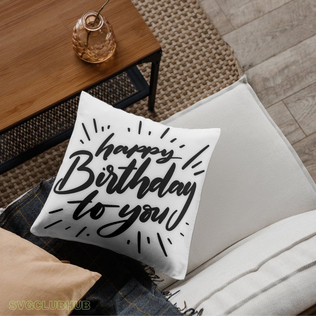 Birthday Lettering SVG, Birthday SVG, Happy Birthday Clipart, Happy ...