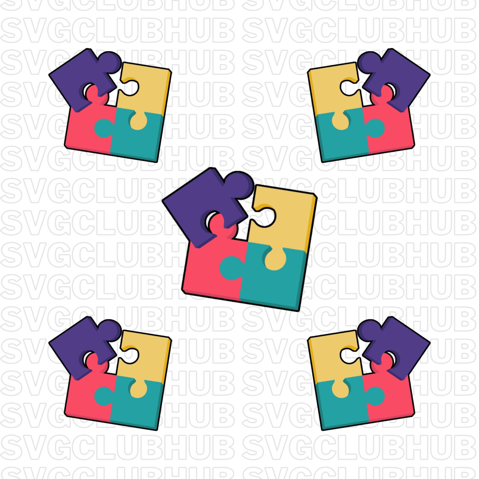 Puzzle SVG, Puzzle Toy SVG, Puzzle Clipart, Puzzle Vector File, Puzzle ...