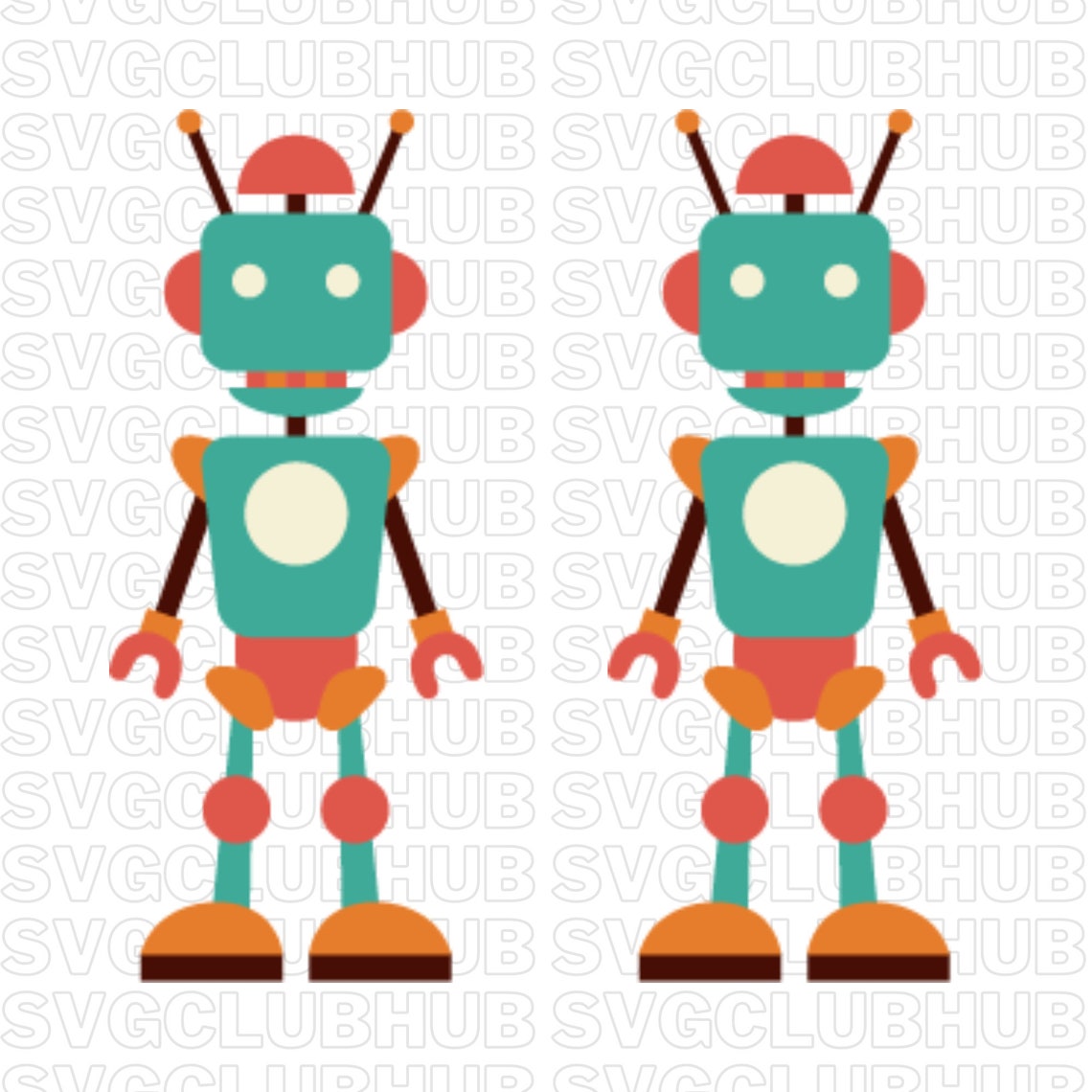 Robot SVG, Robot Toy SVG, Robot Clipart, Robot Vector File, Robot Cut ...