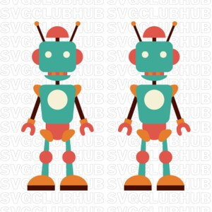 Robot SVG, Robot Toy SVG, Robot Clipart, Robot Vector File, Robot Cut ...