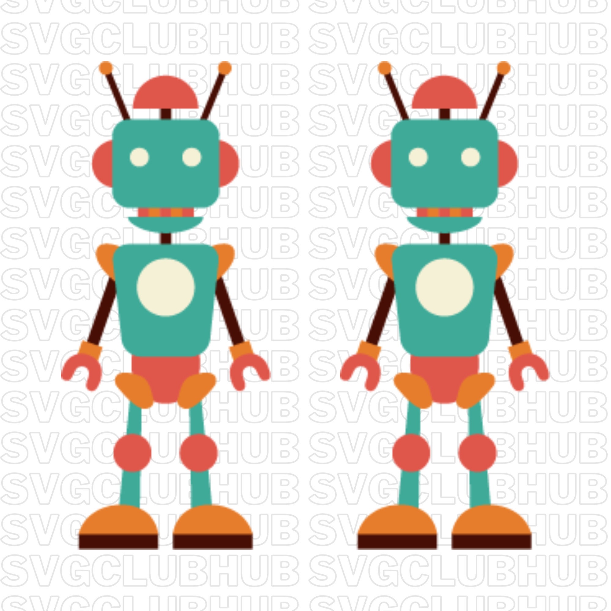 Robot SVG, Robot Toy SVG, Robot Clipart, Robot Vector File, Robot Cut ...