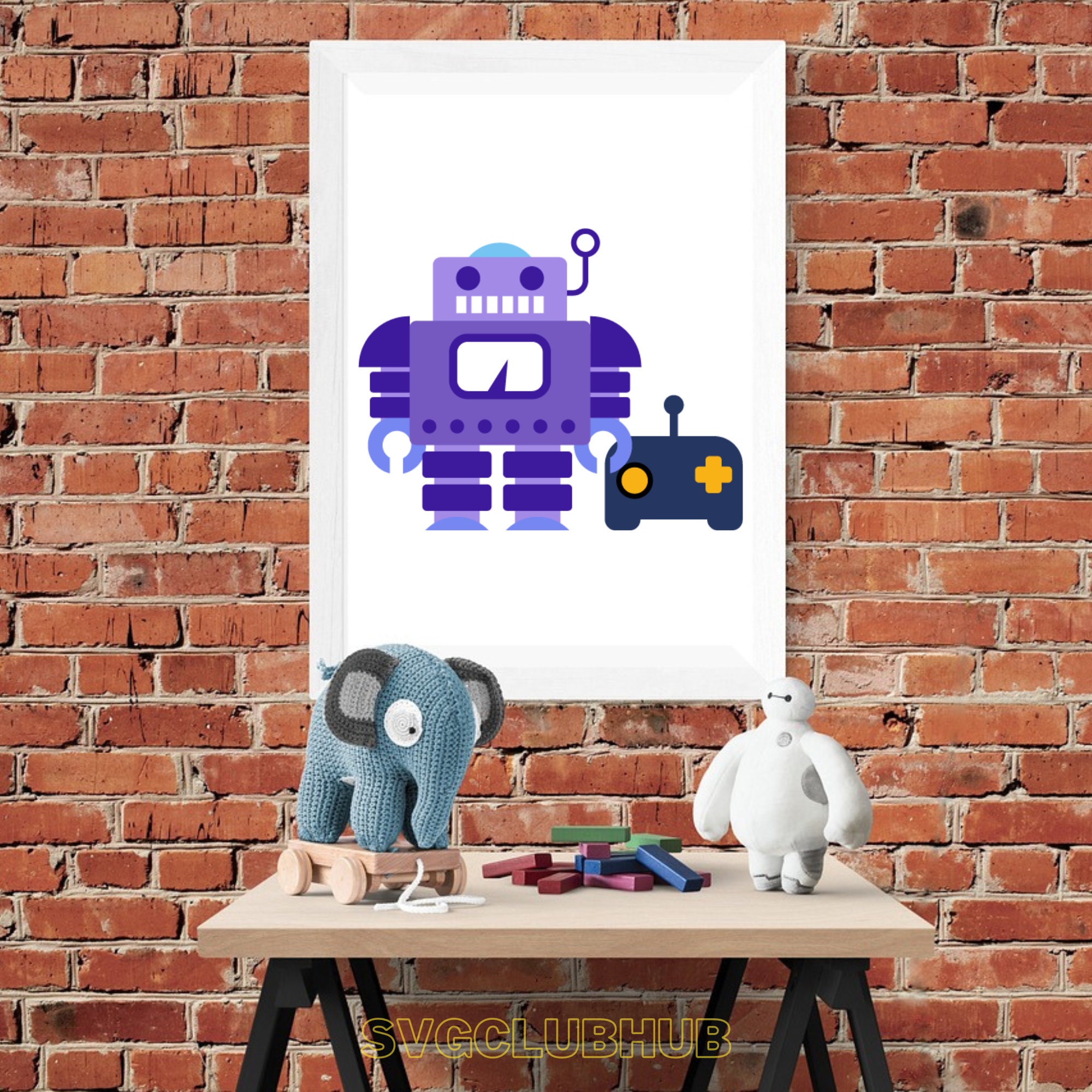Robot SVG, Robot Toy SVG, Robot Clipart, Robot Vector File, Robot Cut ...