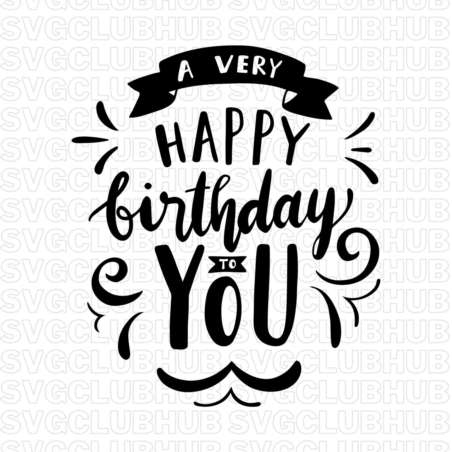 Birthday Lettering SVG, Birthday SVG, Happy Birthday Clipart, Happy ...