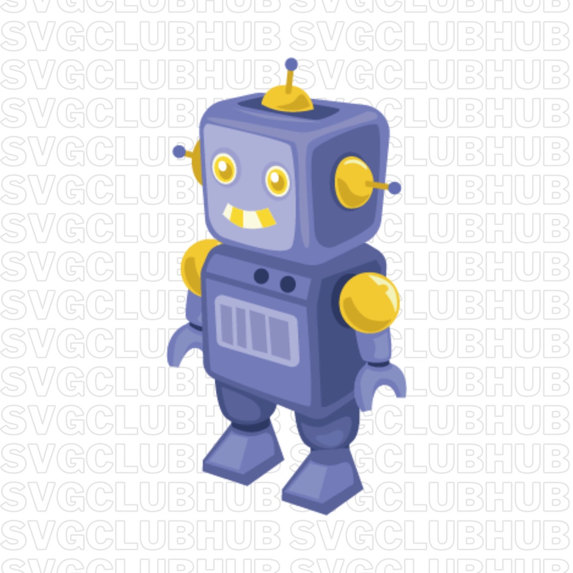 Robot SVG, Robot Toy SVG, Robot Clipart, Robot Vector File, Robot Cut ...