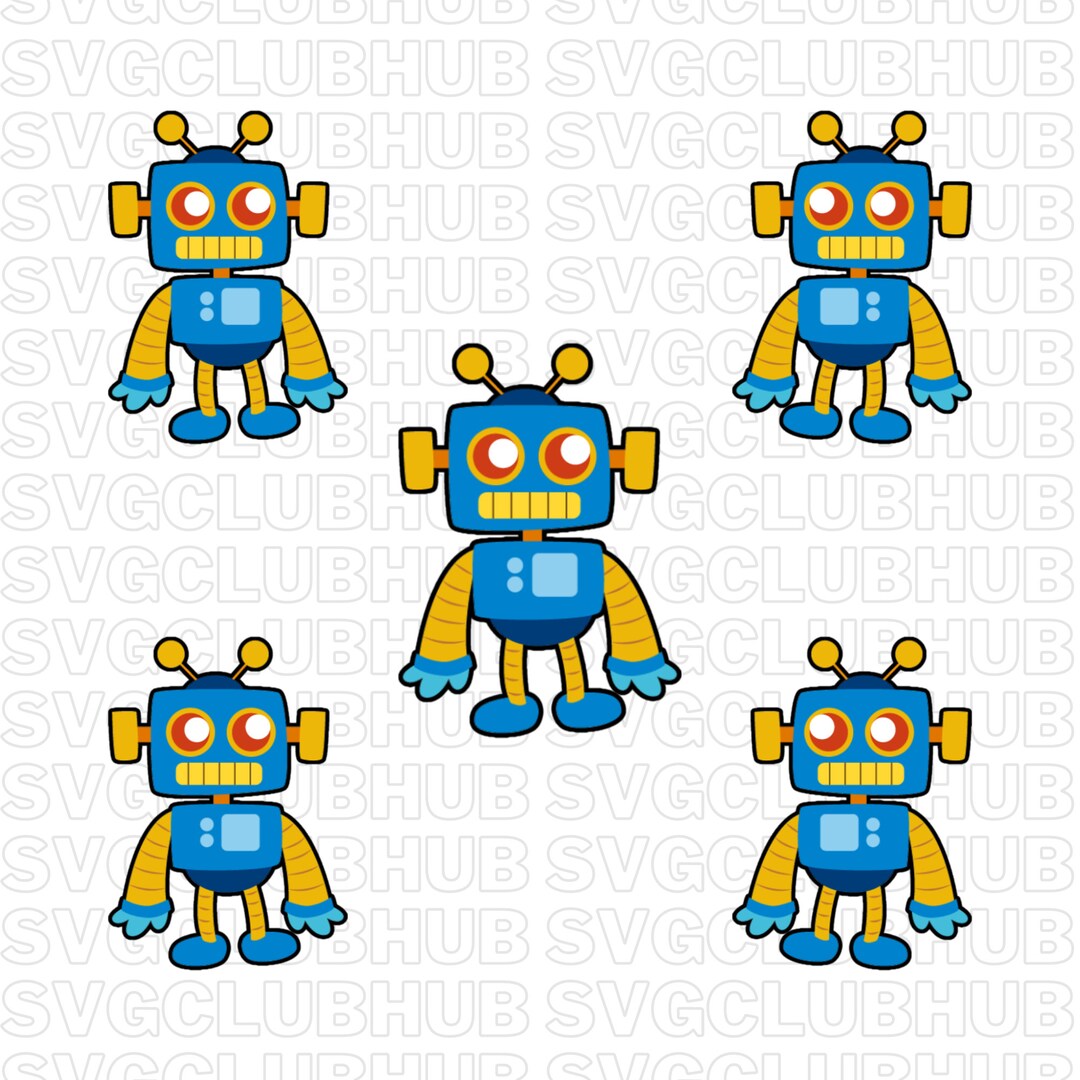 Robot SVG, Robot Toy SVG, Robot Clipart, Robot Vector File, Robot Cut ...