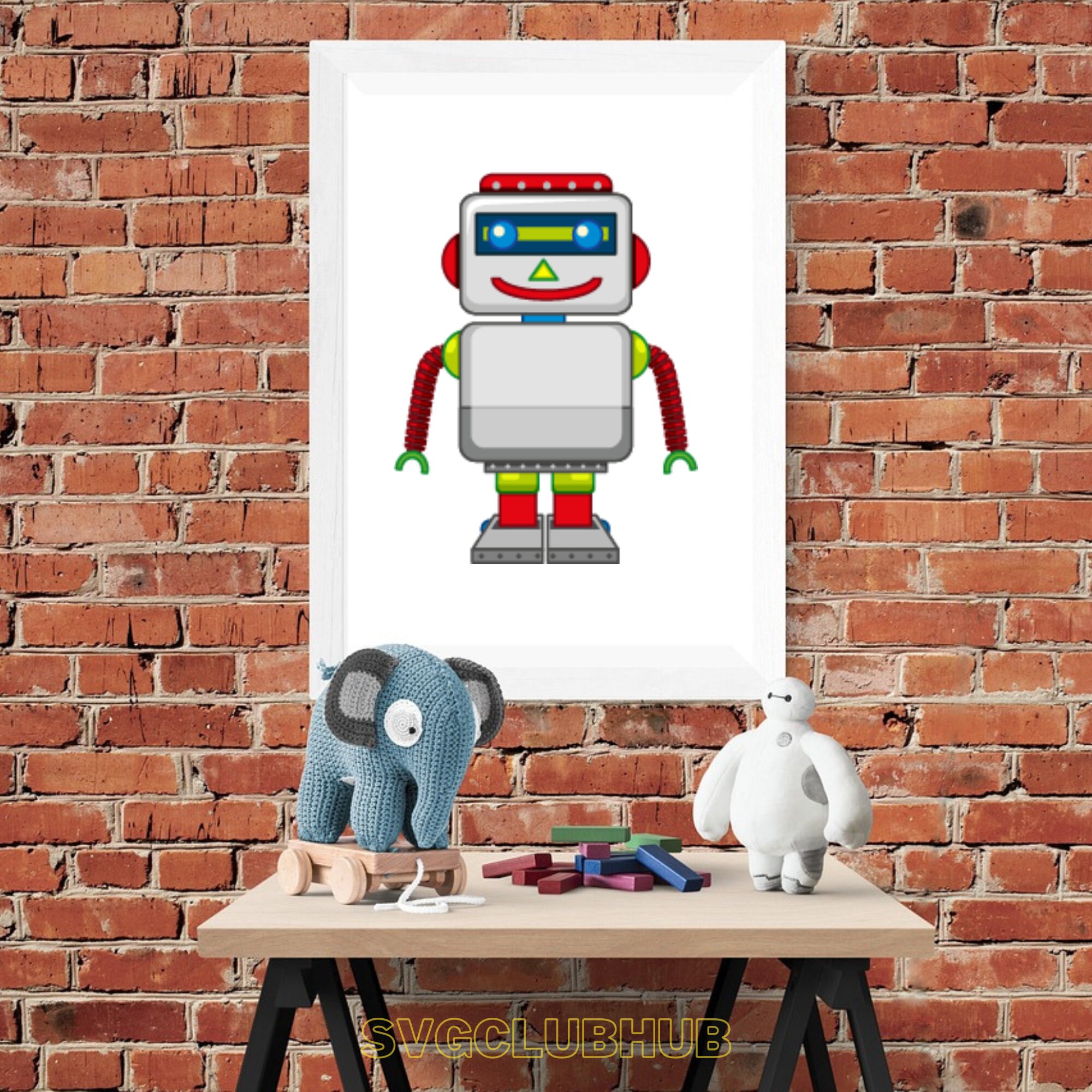 Robot SVG, Robot Toy SVG, Robot Clipart, Robot Vector File, Robot Cut ...