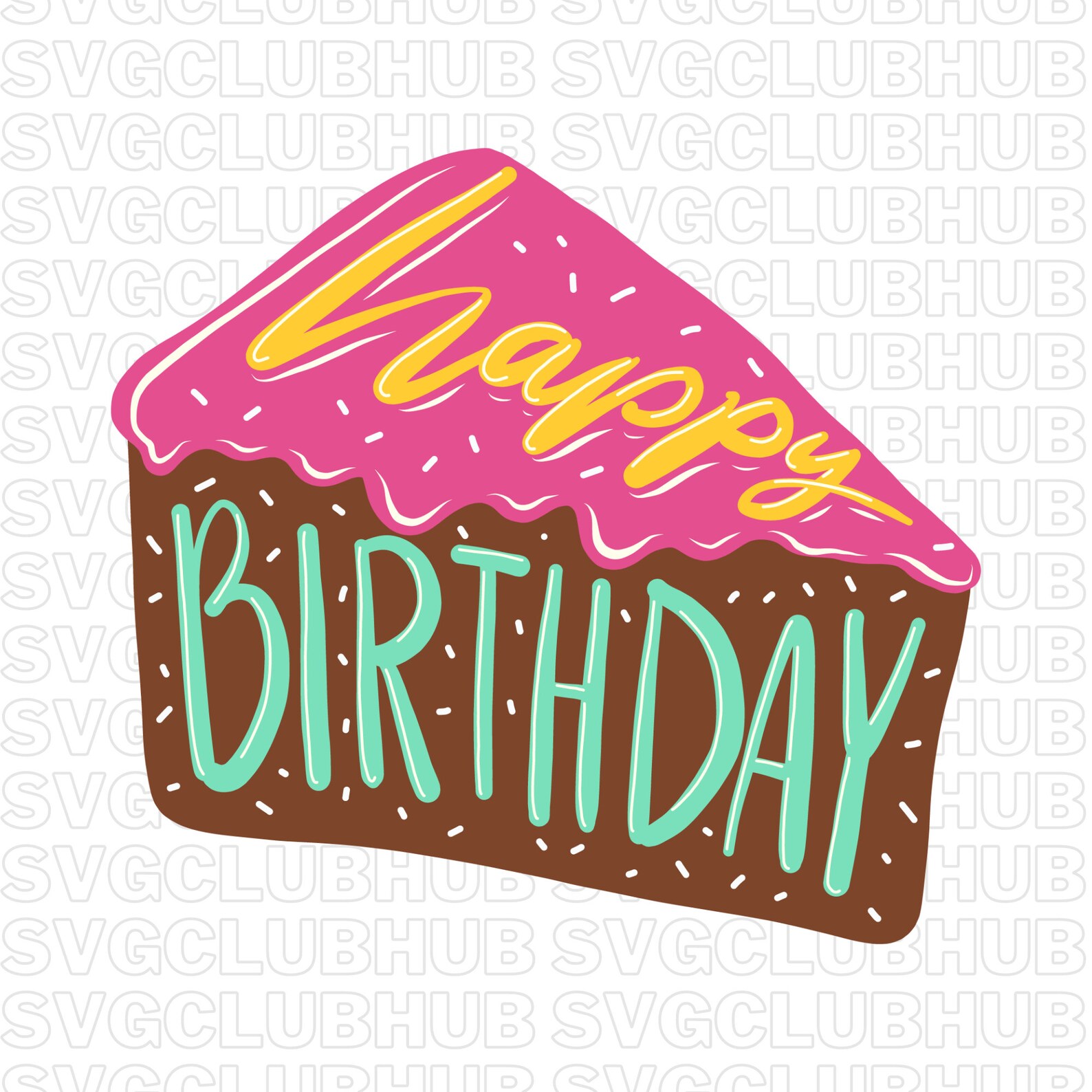 Birthday Lettering SVG, Birthday SVG, Happy Birthday Clipart, Happy ...