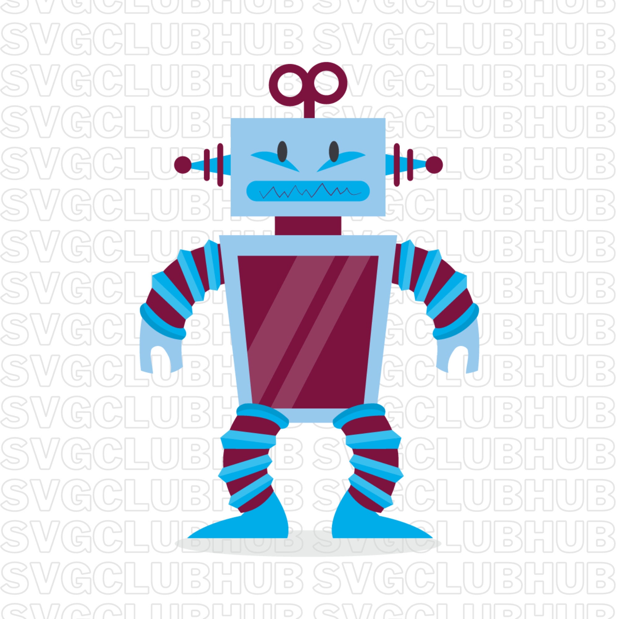 Robot SVG, Robot Toy SVG, Robot Clipart, Robot Vector File, Robot Cut ...