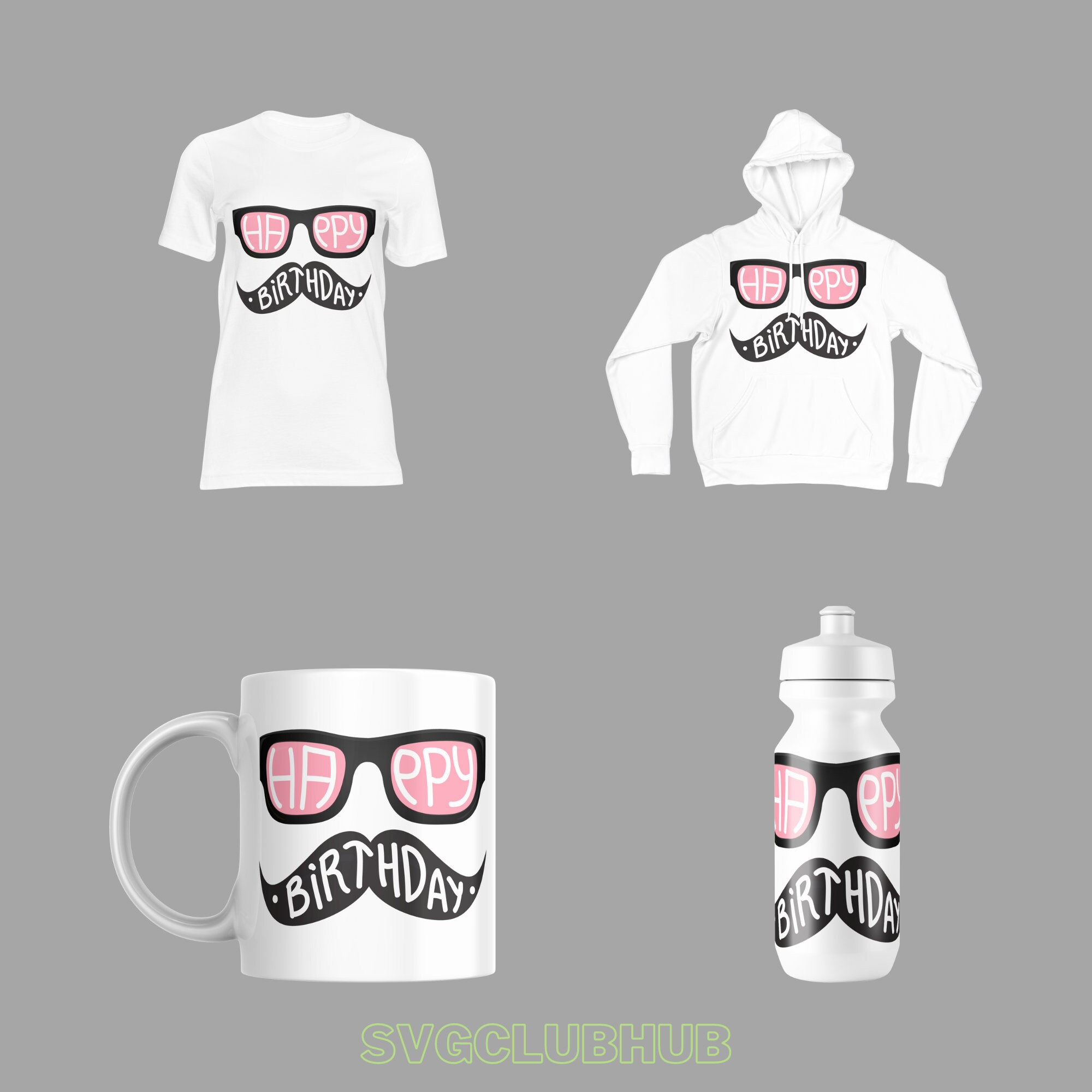 Birthday Lettering SVG, Birthday SVG, Happy Birthday Clipart, Happy ...