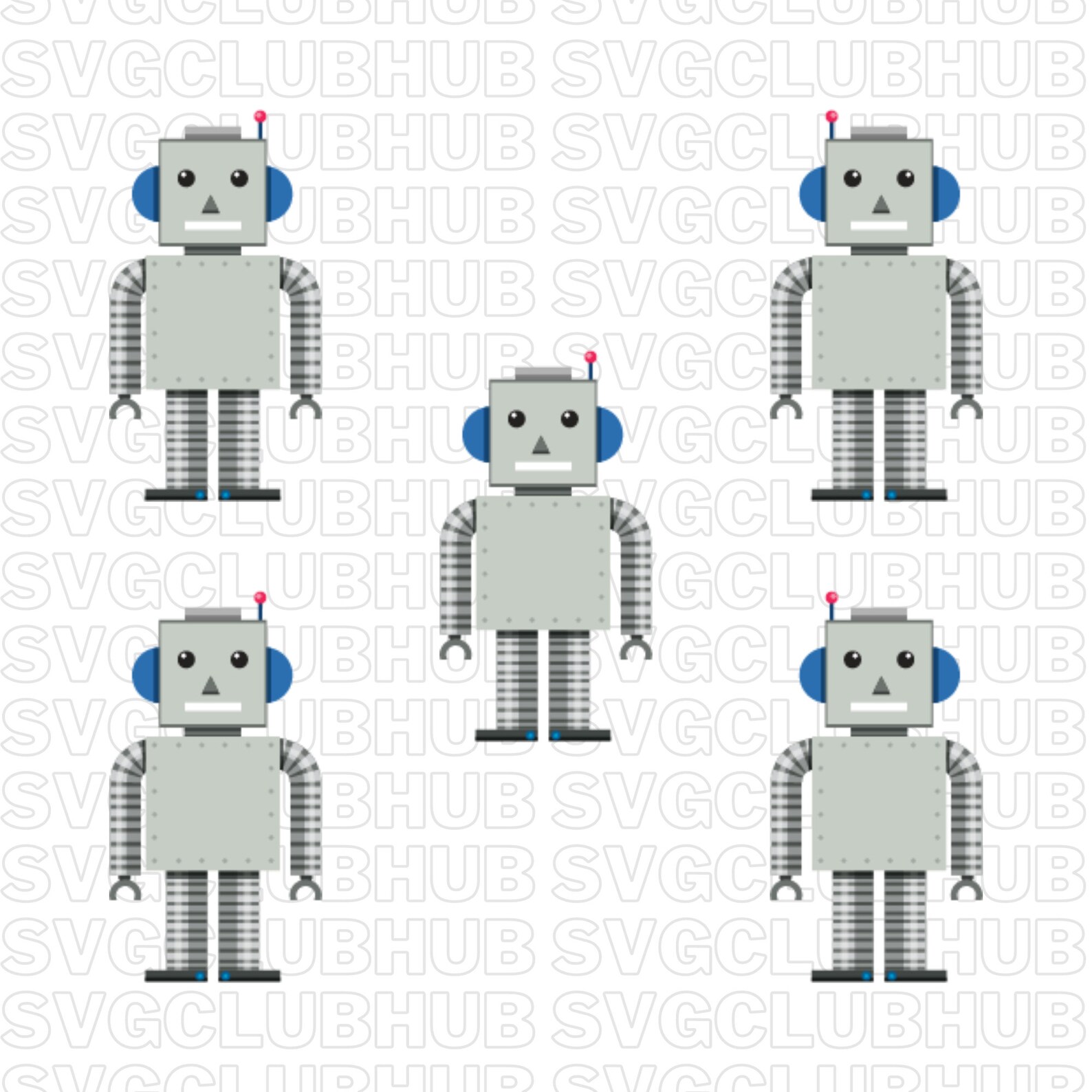 Robot SVG, Robot Toy SVG, Robot Clipart, Robot Vector File, Robot Cut ...