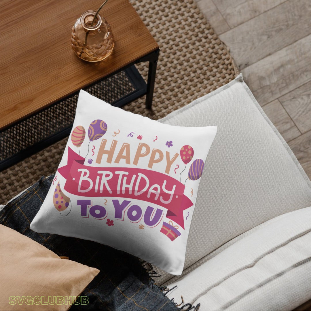 Birthday Lettering SVG, Birthday SVG, Happy Birthday Clipart, Happy ...