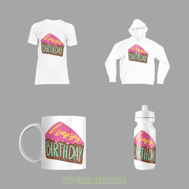 Birthday Lettering SVG, Birthday SVG, Happy Birthday Clipart, Happy ...