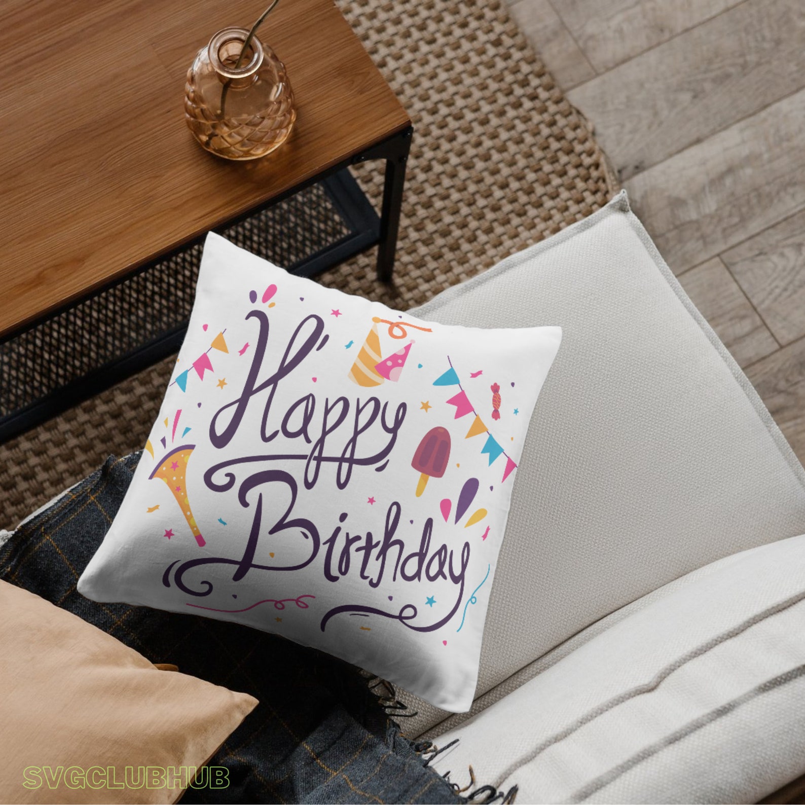 Birthday Lettering SVG, Birthday SVG, Happy Birthday Clipart, Happy ...