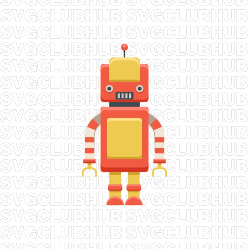 Robot SVG, Robot Toy SVG, Robot Clipart, Robot Vector File, Robot Cut ...