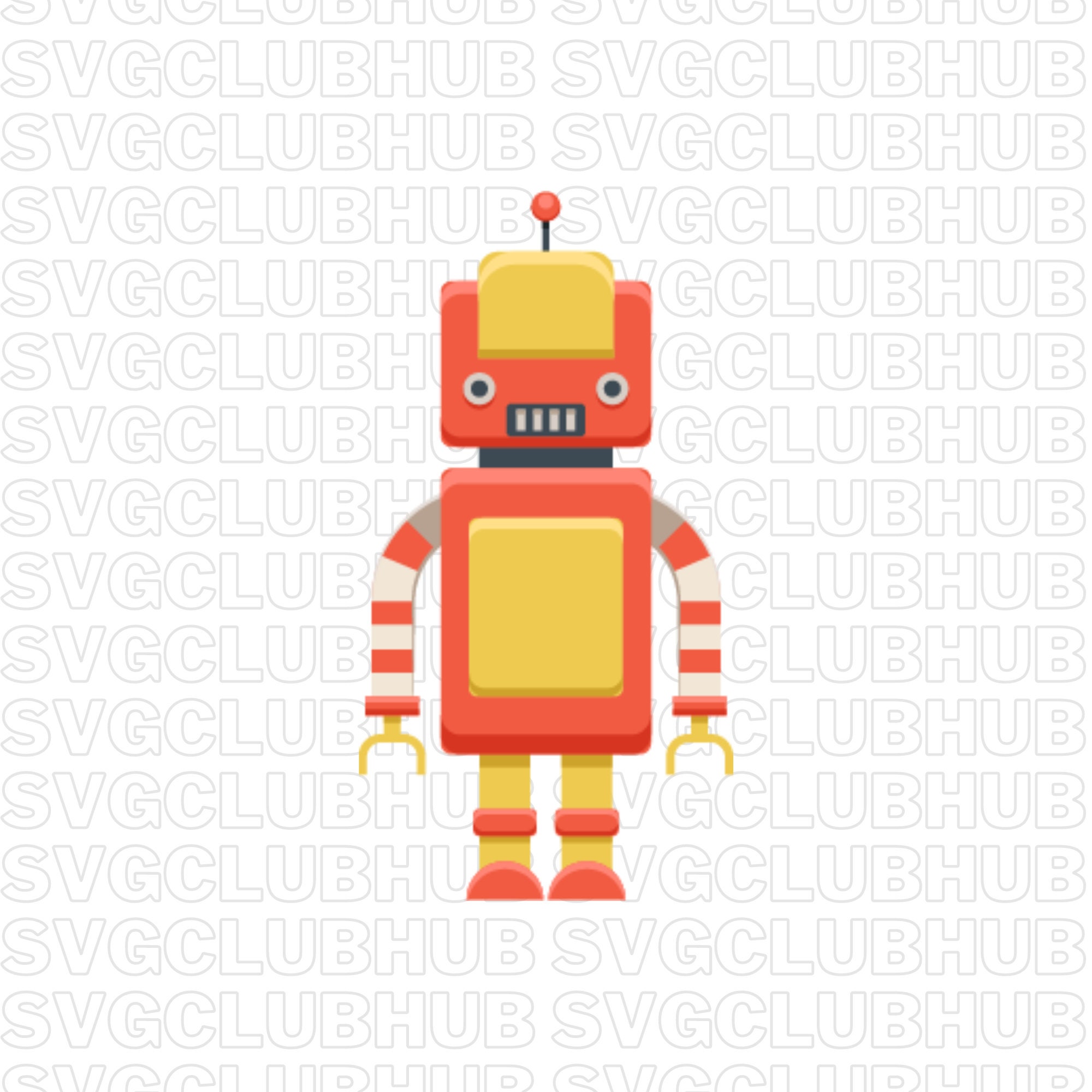 Robot SVG, Robot Toy SVG, Robot Clipart, Robot Vector File, Robot Cut ...