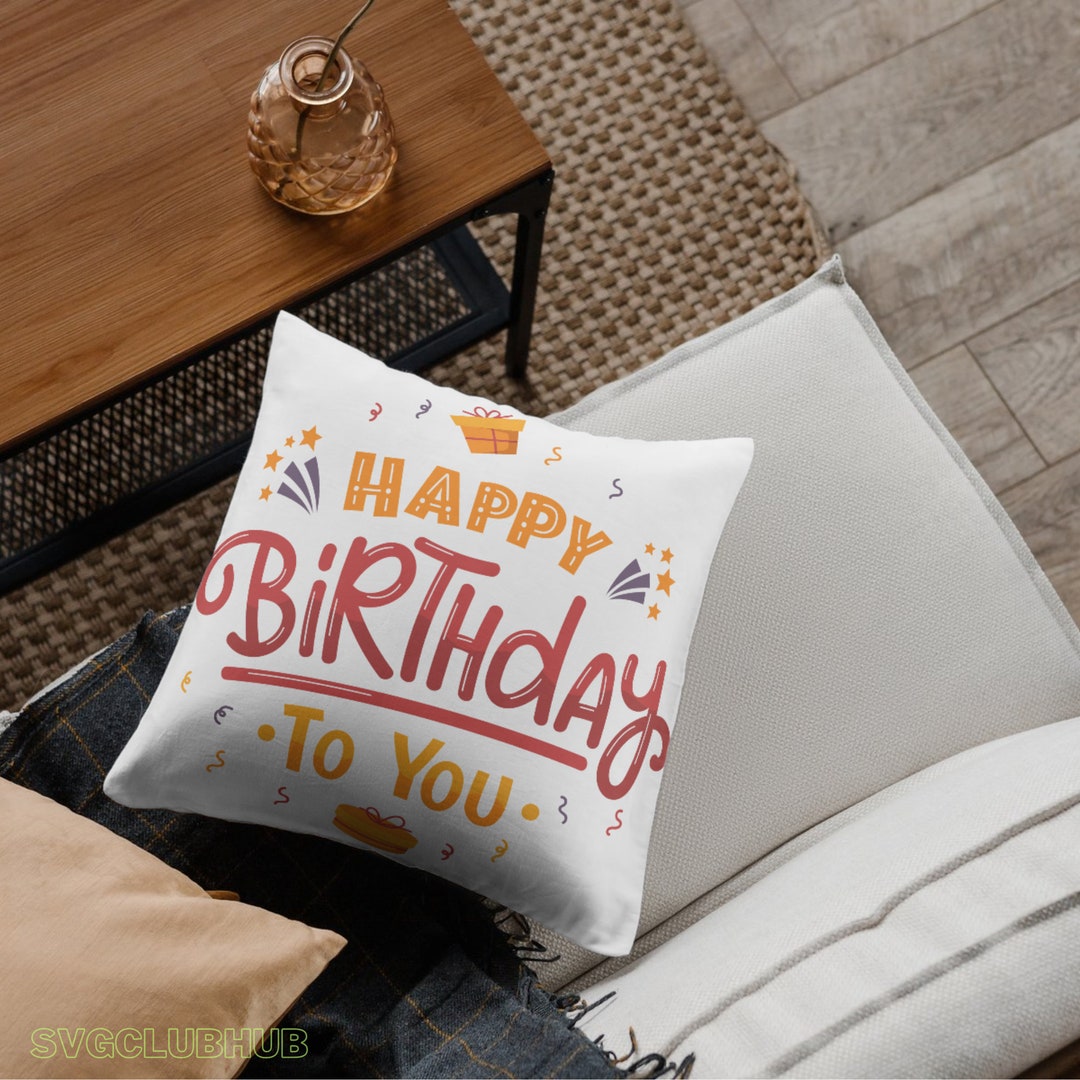 Birthday Lettering SVG, Birthday SVG, Happy Birthday Clipart, Happy ...