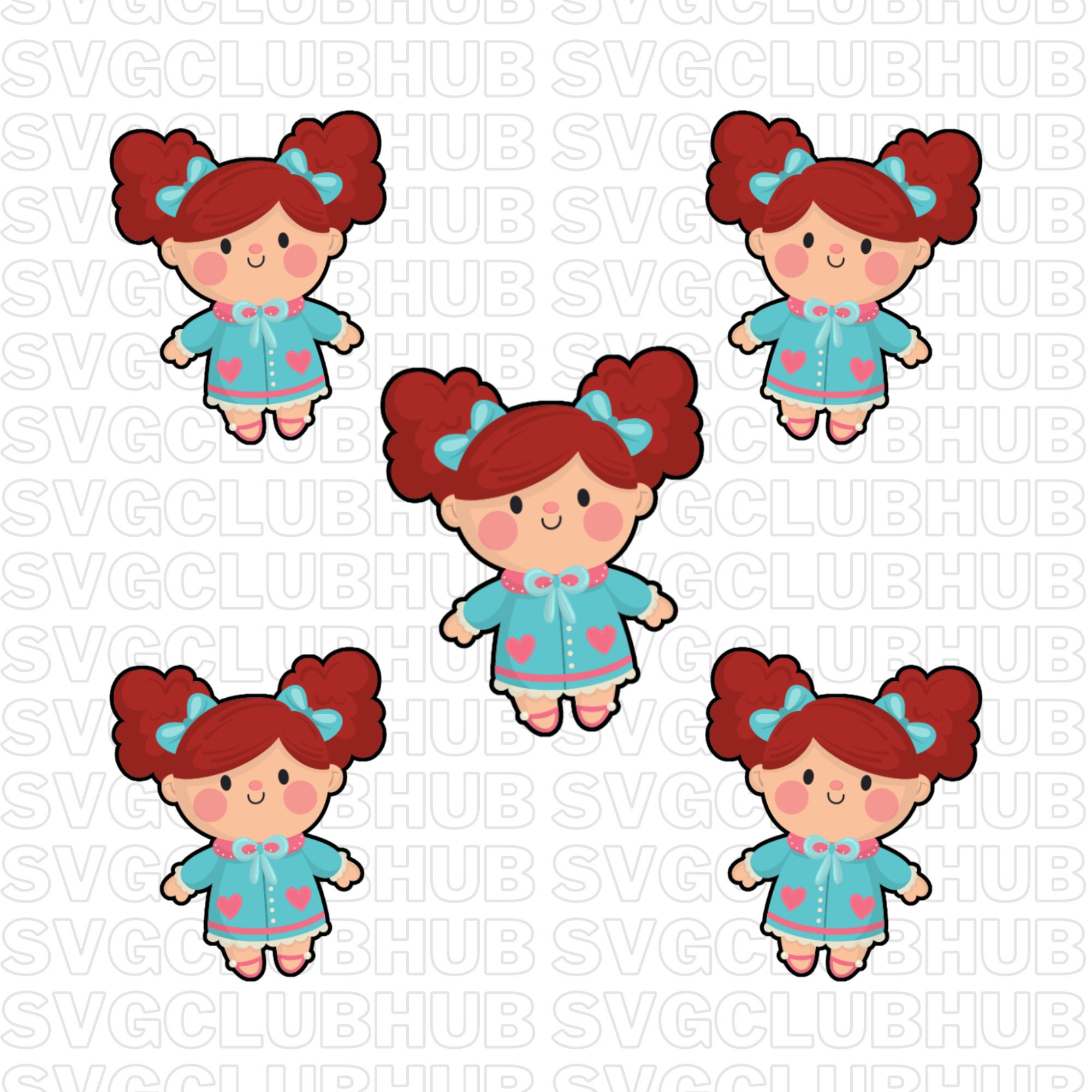Doll SVG, Doll Toy SVG, Doll Clipart, Doll Vector File, Doll Cut Files ...