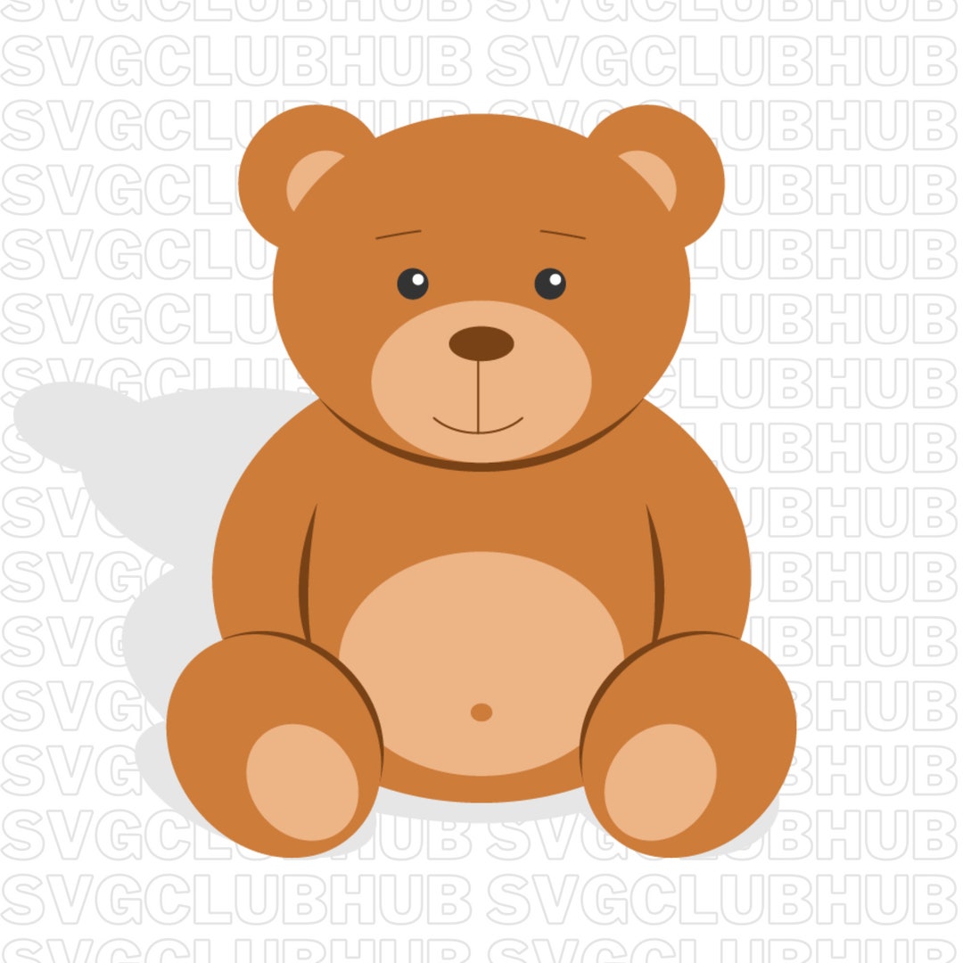 Bear SVG, Bear Toy SVG, Bear Clipart, Bear Vector File, Bear Cut Files ...