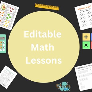 Canva Editable Math Worksheets | 25 Canva Editable Counting and ...