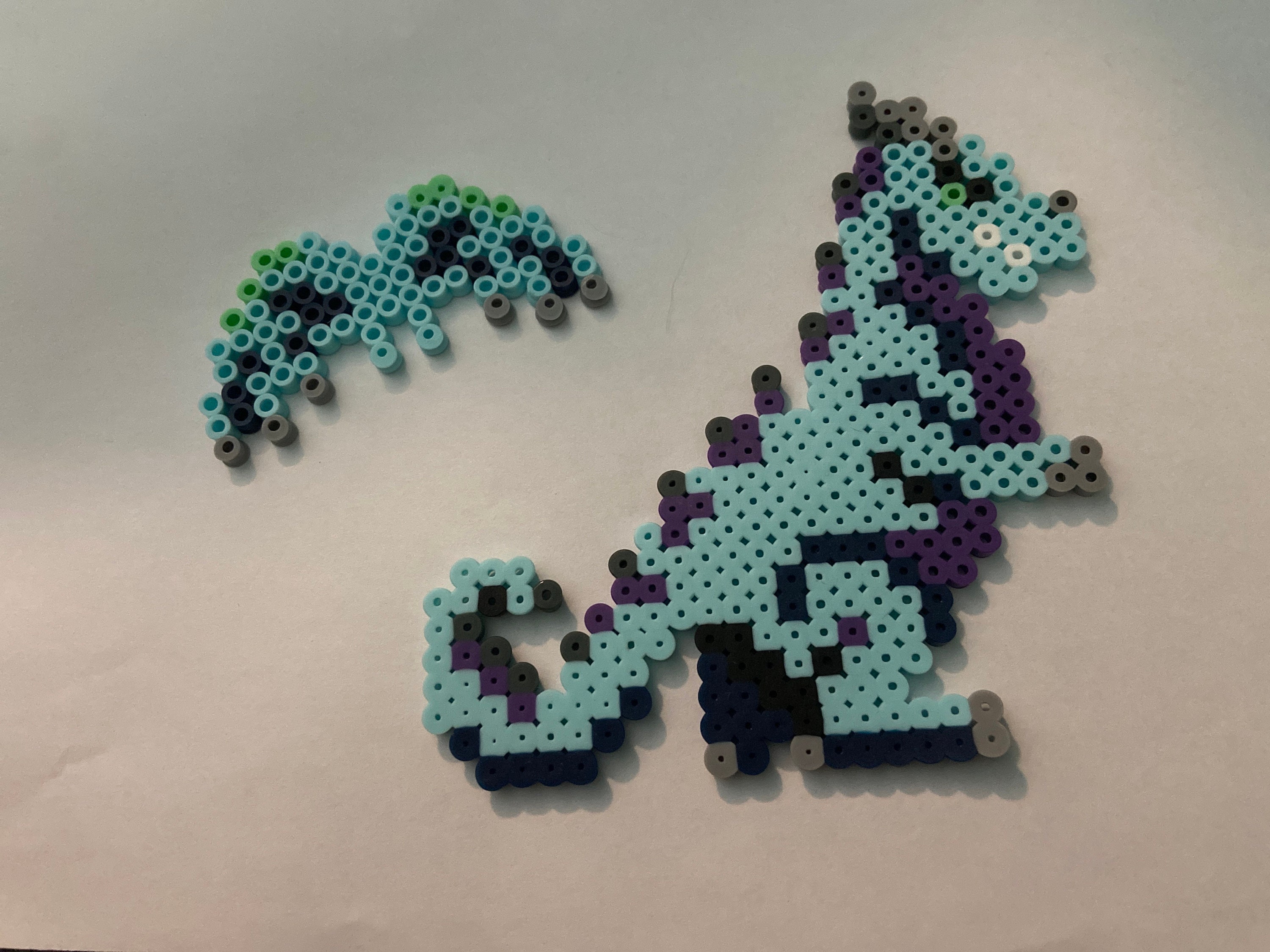 3D Perler Bead Dragon - Etsy