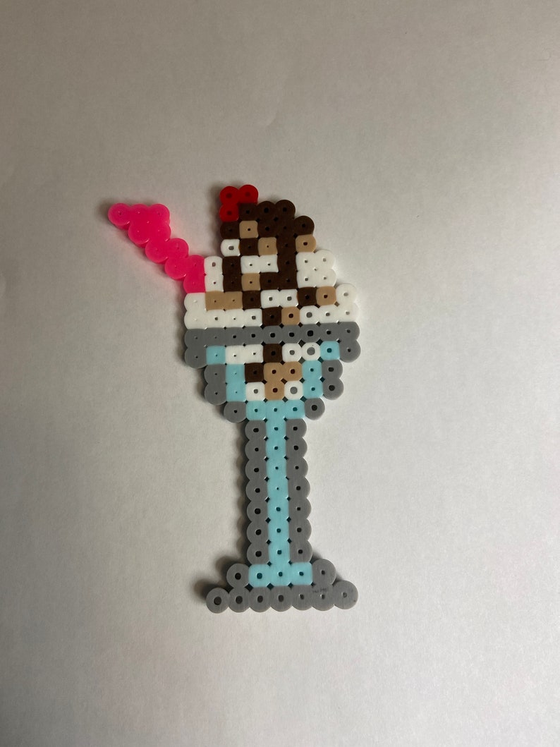 Perler Bead Ice Cream Sundae - Etsy