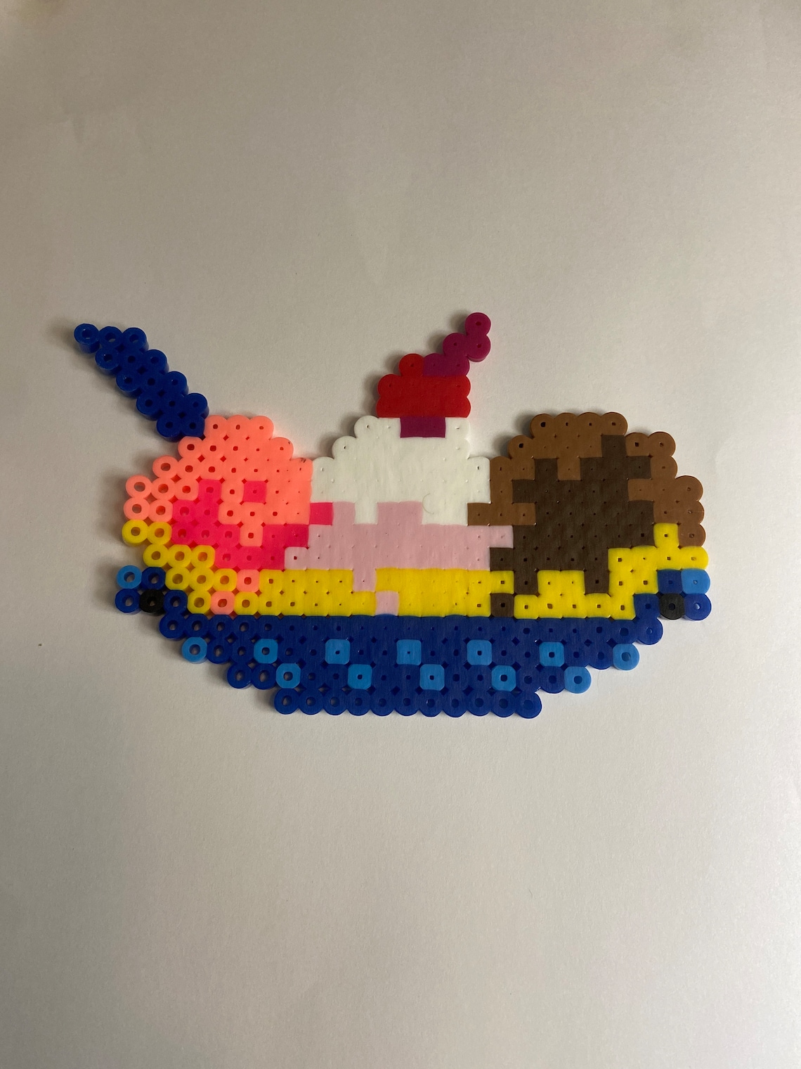 Perler Bead Banana Split - Etsy