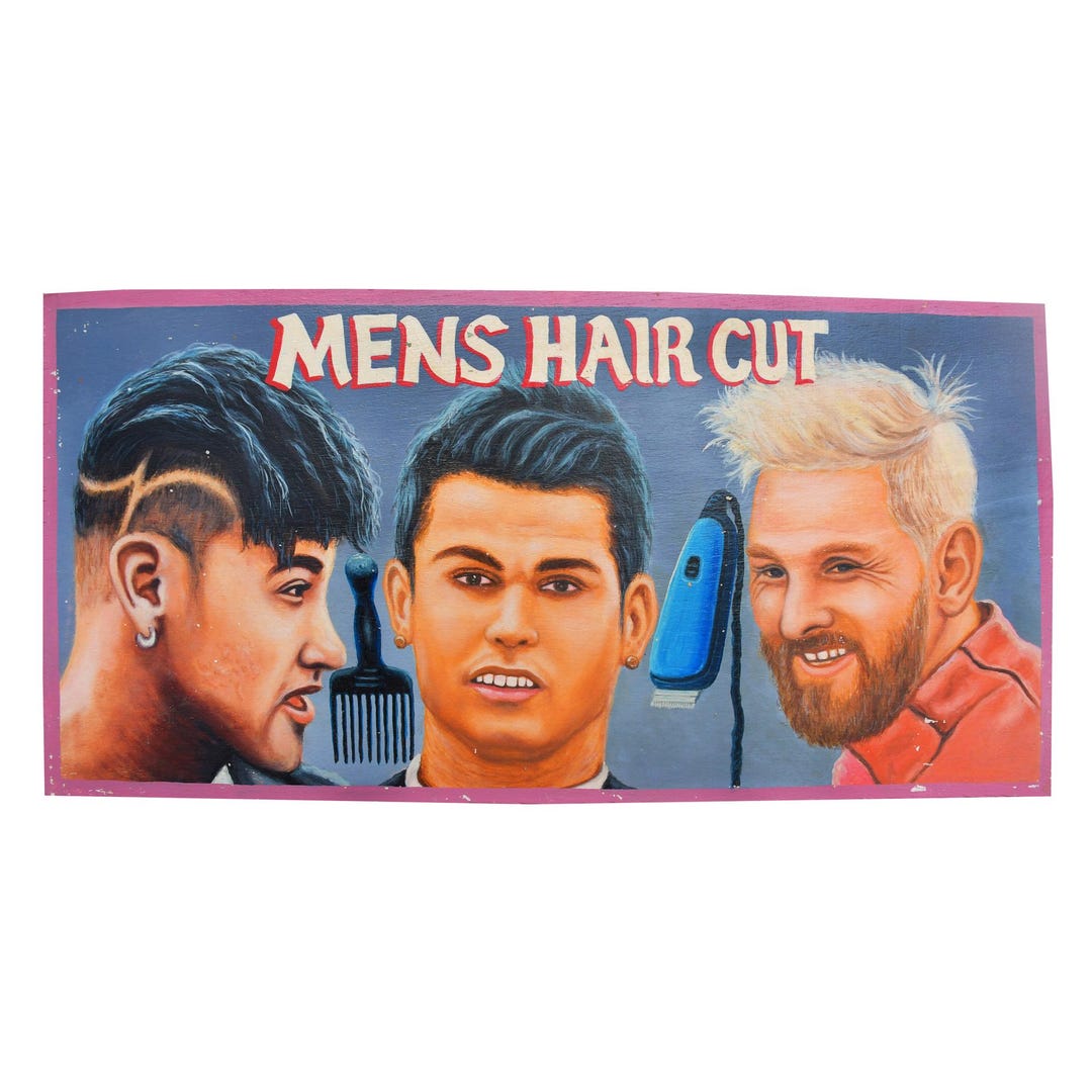 GHANAIAN SALON SIGN - Mens Hair Cut - Etsy