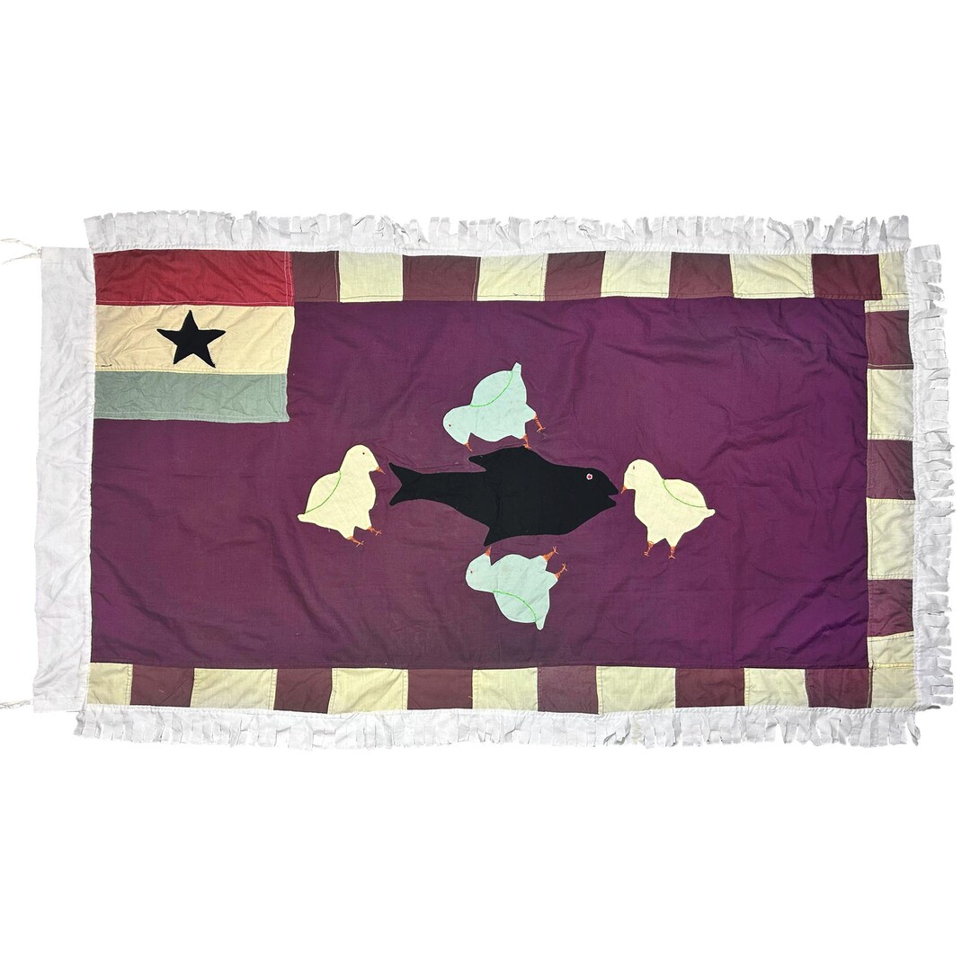 GHANAIAN ASAFO FLAG - the Mighty Fish - Etsy