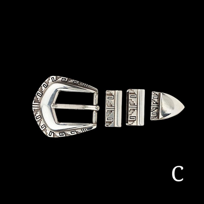 Western Belt Buckle Set Navajo Belt Buckle Set Strap Buckle DIY - Etsy