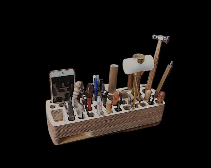 Dream Factory Tool Rack Made in Korea Leather Wooden Holder Tool Box ...
