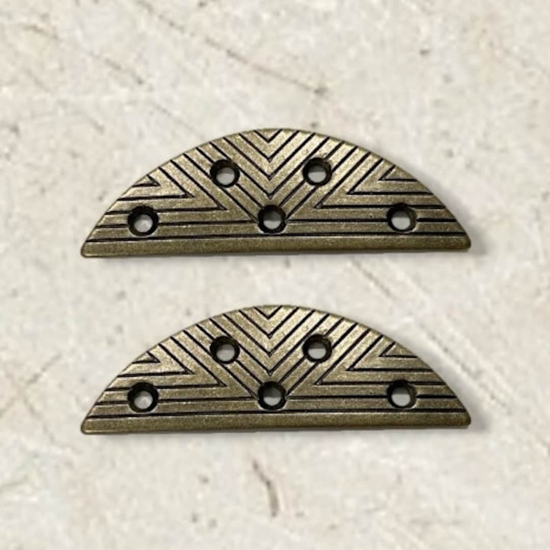 LULU Style Metal Toe Tap Toe Plate Polished Gold, Satin Gold, Antique ...