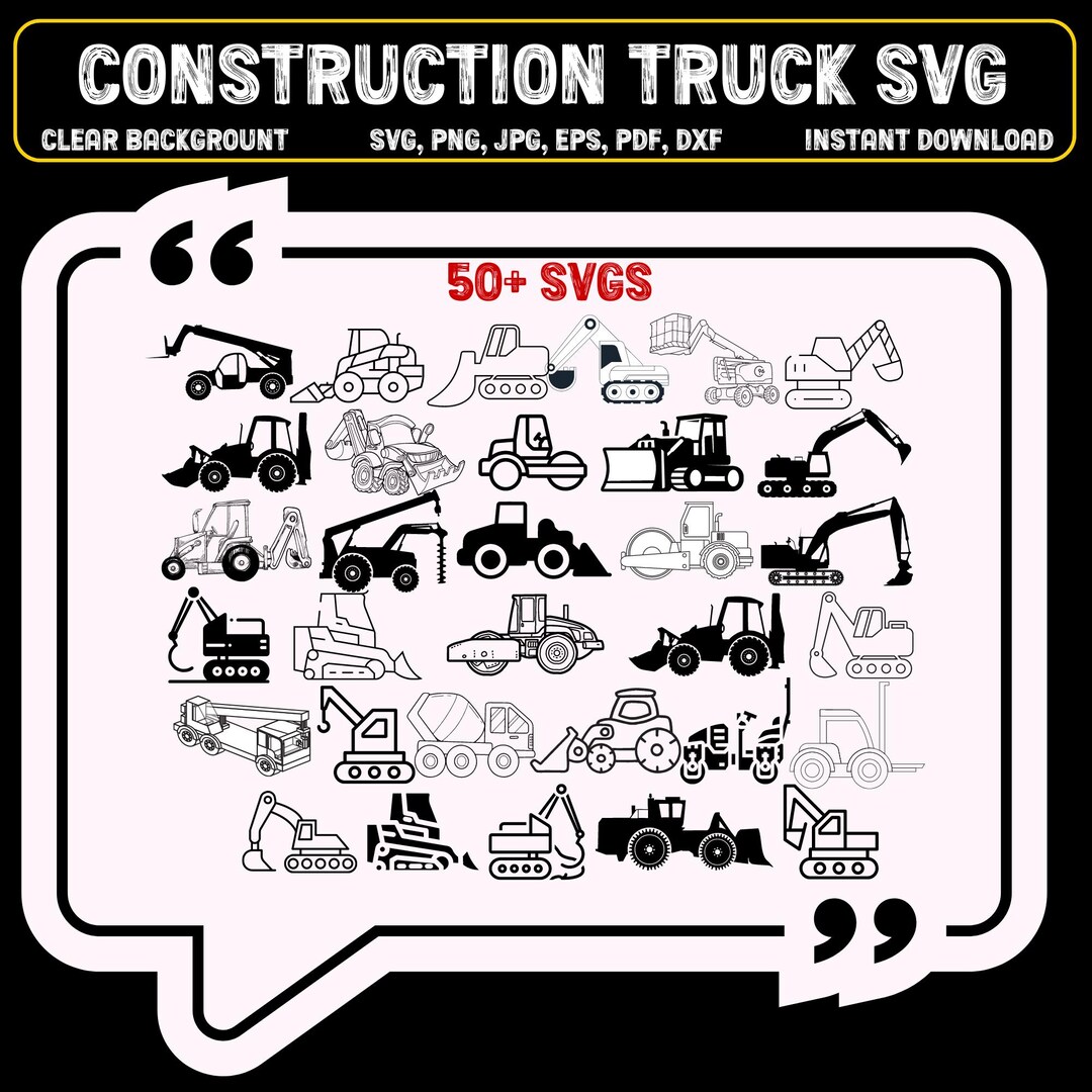Construction Svg Bundle Construction Trucks Svg Png Bundle Layered Cut ...