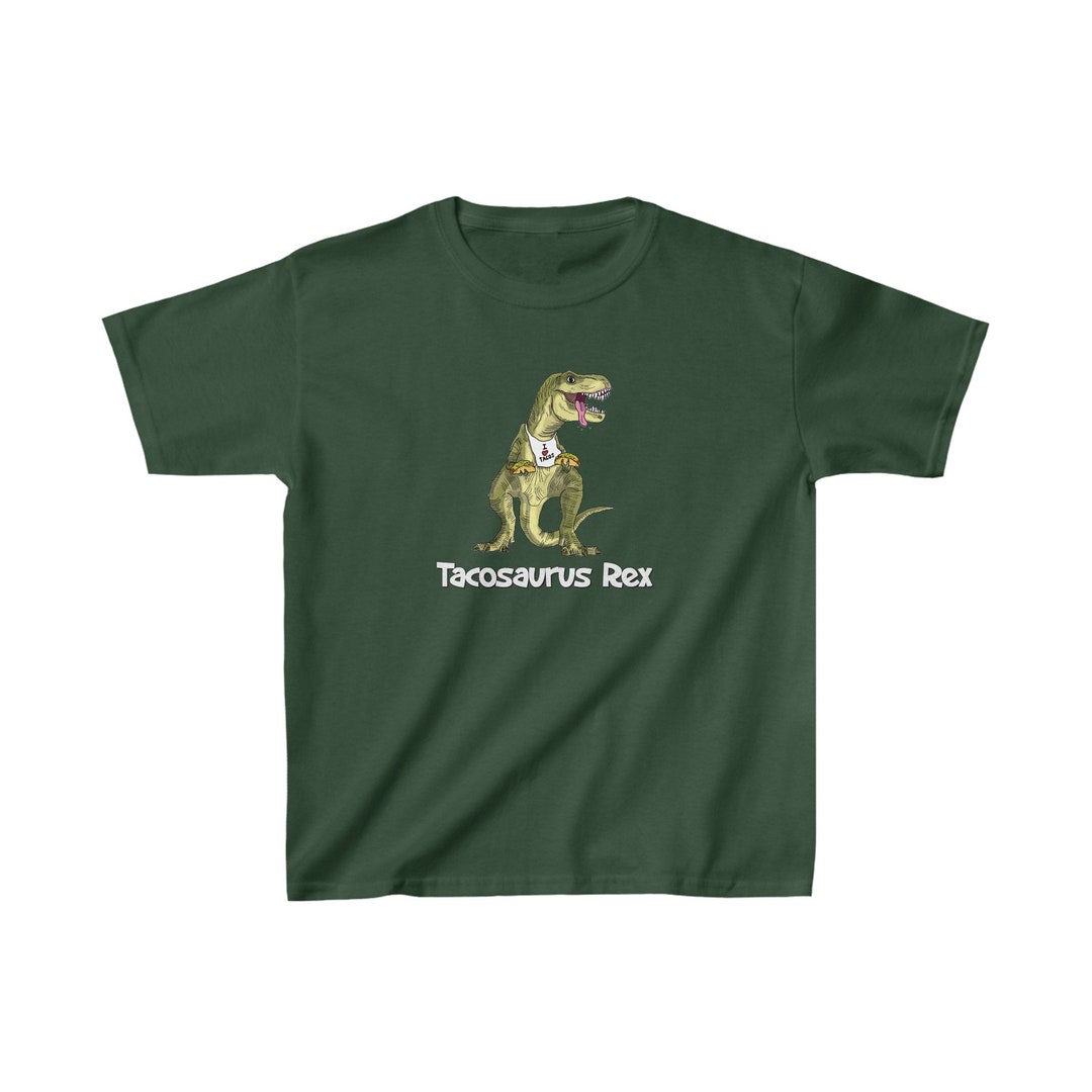 Tacosaurus Rex Dinosaur Kids Cotton T-shirt - Etsy