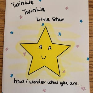 Twinkle Twinkle Little Star Baby Card - Etsy
