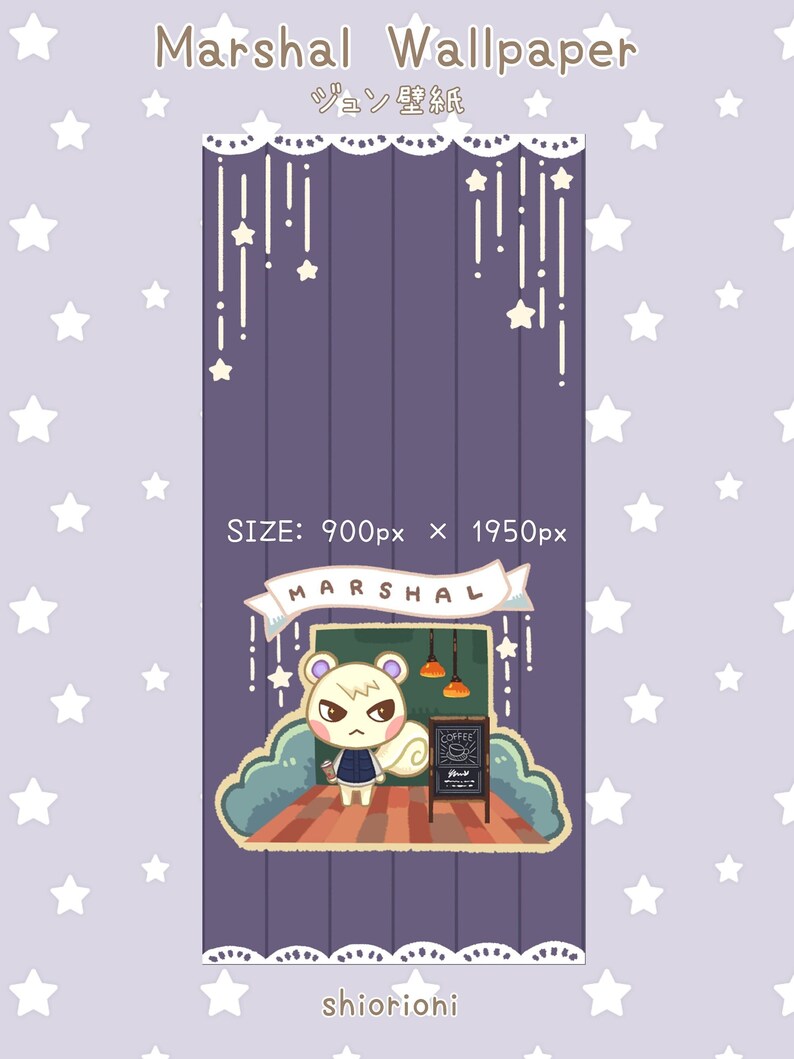 Animal Crossing ACNH Marshal Phone Wallpaper Homescreen for IOS Apple ...