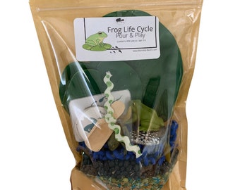 Life Cycle of a Frog Sensory Kit for Home or Classroom, Rice and Frogs ...