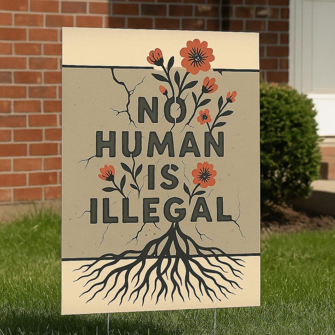 No Human is Illegal Printable Poster – Digital Download Protest Art ...