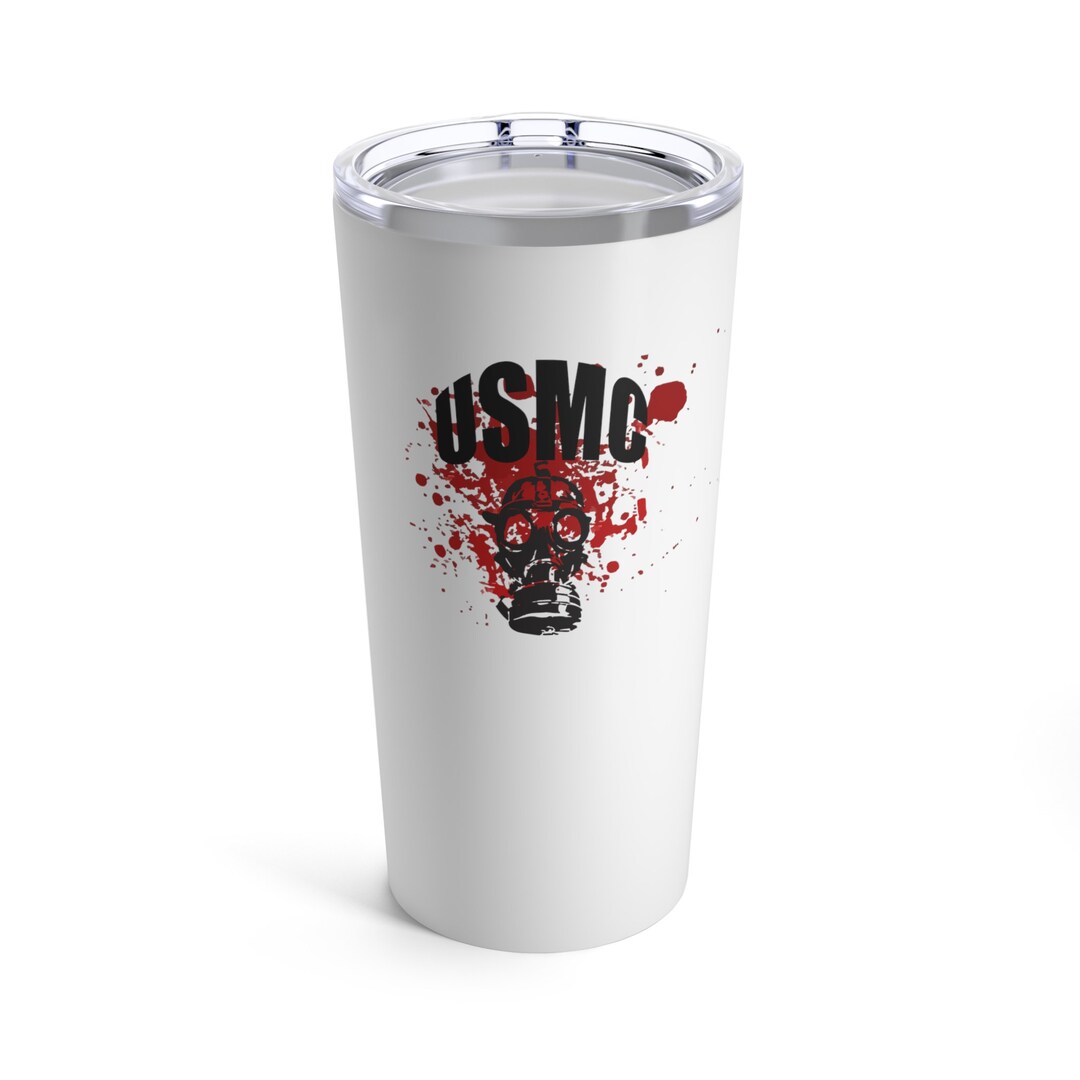 USMC Gas Mask Tumbler 20oz - Etsy