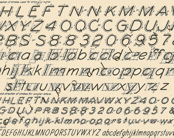 1912 the Coolest Font is 'single Stroke Gothic', Upright and Inclined ...