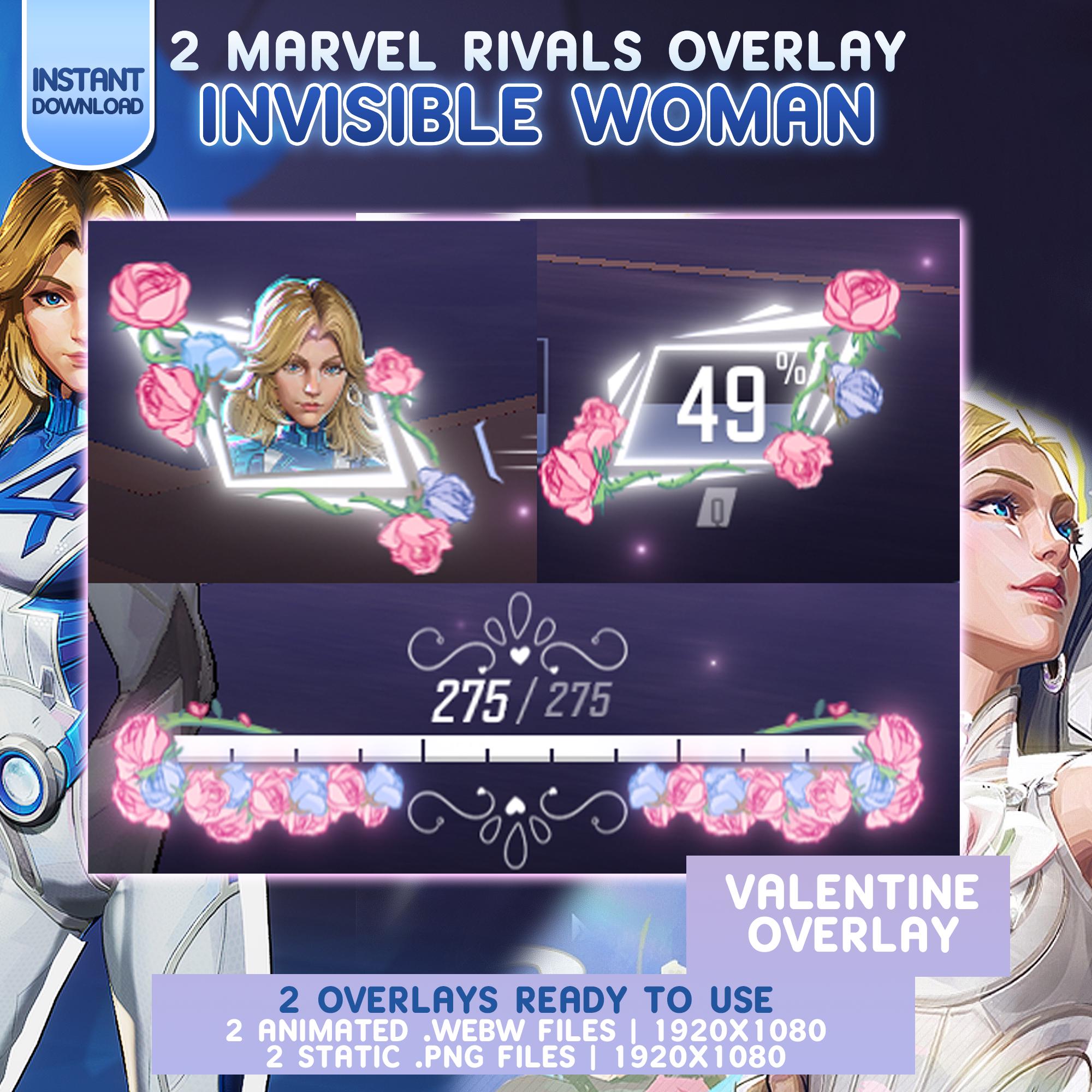 Animated Invisible Woman Overlay | Marvel Rivals Overlay Inspired ...