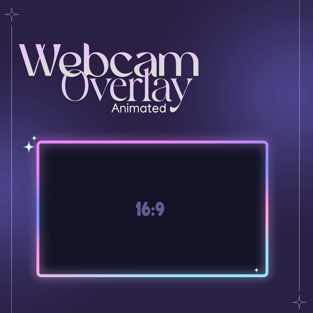 Animated Pastel Stream Border | Twitch | Webcam Frame | Stream Graphics ...