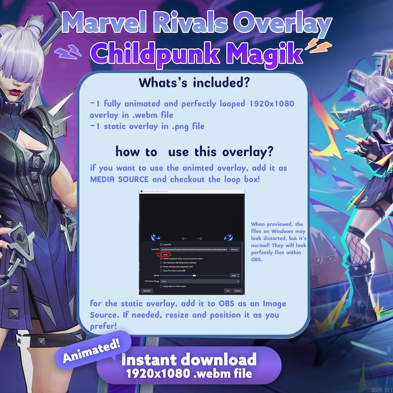 Animated Childpunk Magik Overlay | Marvel Rivals Streamer Graphics ...