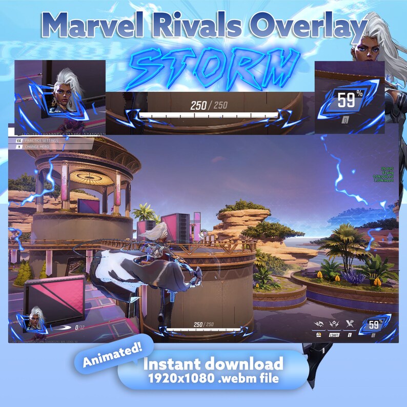 Animated Storm Overlay | Marvel Rivals Overlay Inspired | Streamer ...