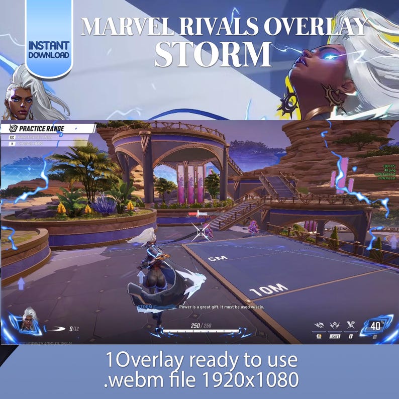 Animated Storm Overlay | Marvel Rivals Overlay Inspired | Streamer ...